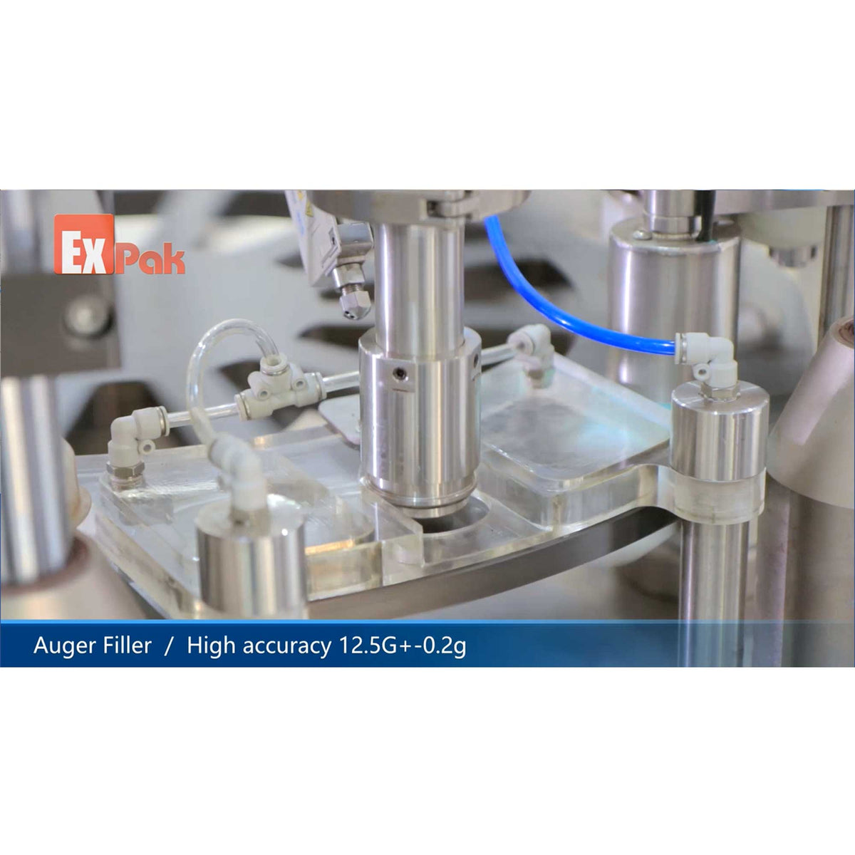 K-cup Filling and Sealing Machine - Expak CR90 Rotary w/Vacuum Conveyo