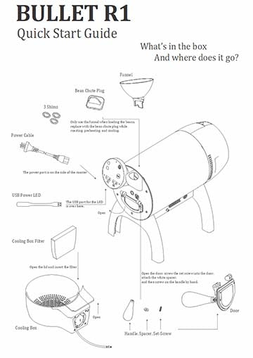 1kg Used Coffee Roaster - Aillio Bullet R1 v2 - Extreme Low Use - 2023