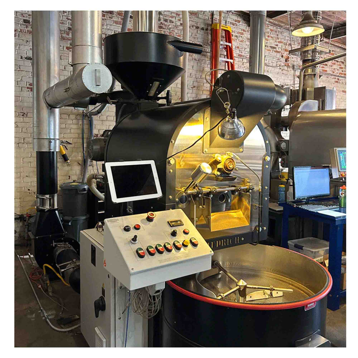 25kg Used Coffee Roaster, Loader, Destoner — Diedrich CR-25 with Treat